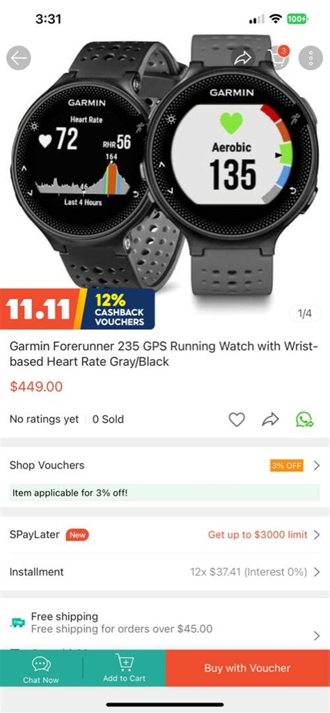Garmin Forerunner 235 Gps Running Watch Mobile Phones And Gadgets Wearables And Smart Watches On