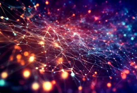 Digitals Big Cybersecurity Concept Business Connection Connections Abstract Network Stream