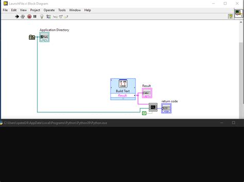 Launching A Python File From Labview But I Dont See Any Output On