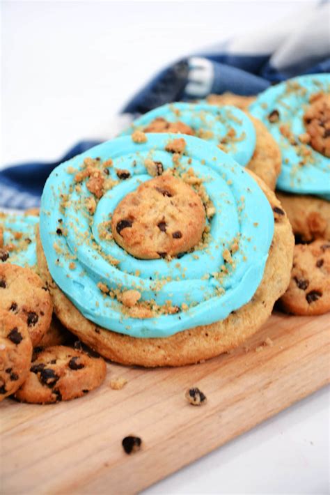 Copycat Crumbl Blue Monster Cookies Mamas On A Budget