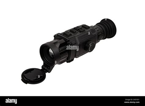 Modern Monocular Thermal Imager Isolate On A White Background A Device For Fixing Thermal