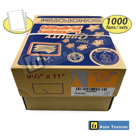 Sonoform Computer Form 2 Ply Ncr 1000fans Lazada