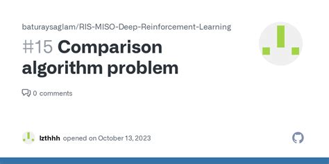 Comparison Algorithm Problem · Issue 15 · Baturaysaglamris Miso Deep