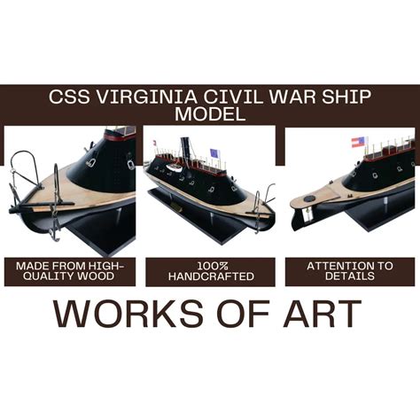 Css Virginia War Ship Model Bc Nautical