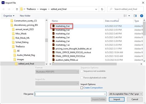 ai file layer import dialogue bug adobe community 13843392