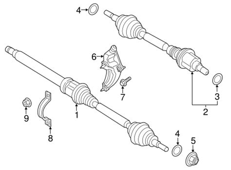 Cv Components For 2018 Ford Fusion Oem Parts Online