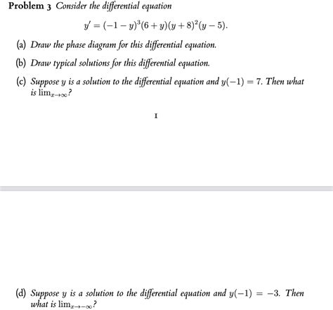 [solved] problem 3 consider the differential equation y