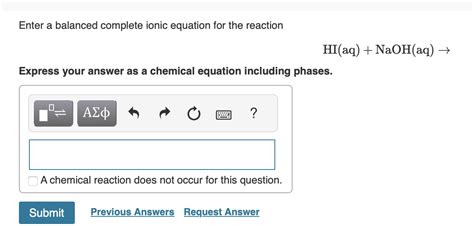 solved enter a balanced complete ionic equation for the