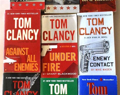 9 Books By Tom Clancy ~jack Ryan Series ~ Ships In A Box Etsy