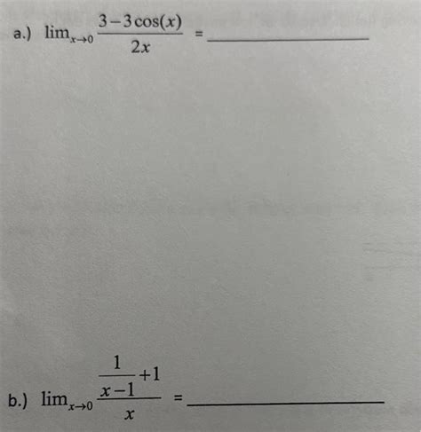 Solved 5 Solve Each Limit Analytically Using Algebra