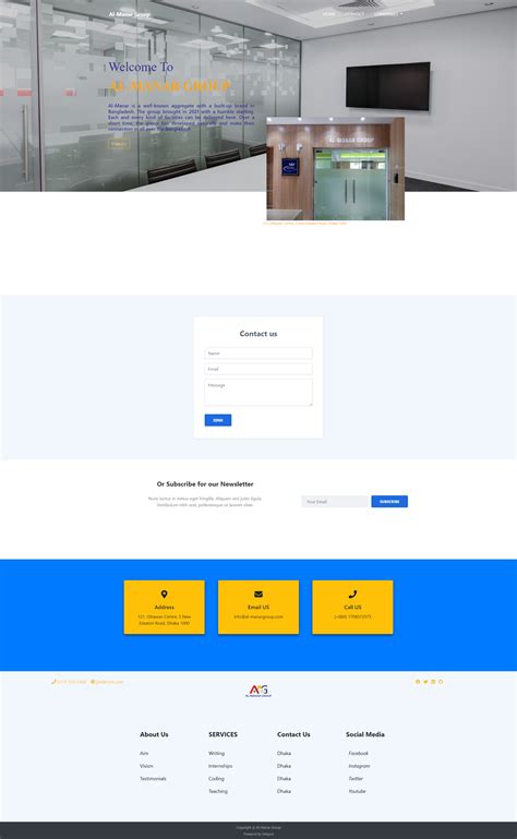 Github Owalishawon Al Manar Reactjs Its A Company Website Build