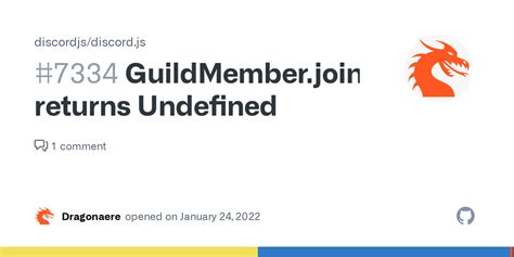 GuildMember JoinedAt Returns Undefined Issue Discordjs Discord Js GitHub