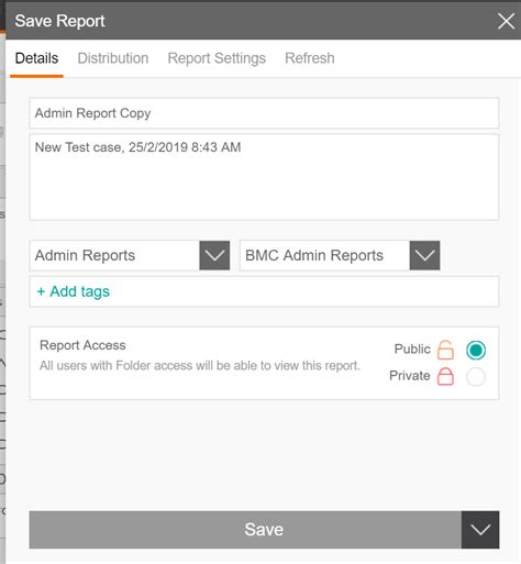 remedy smart reporting how to publish reports under content folders