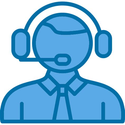 Customer Service Generic Blue Icon