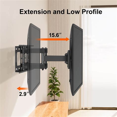 Full Motion Tv Wall Mount For 26 65 Inch Tvs Mountup