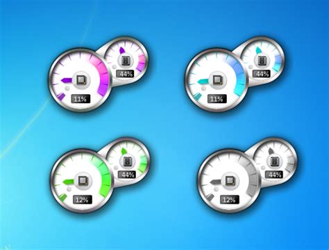 Colour Cpu Gadgets Windows Desktop Gadget