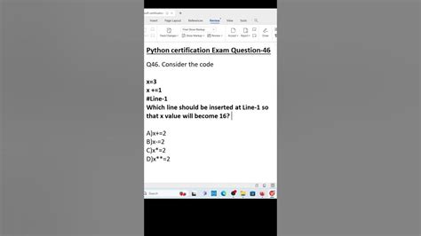 Python Certification Exam Question 46 Programming Coding Python