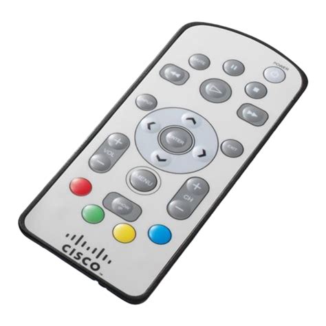 Cisco Remote Control Quick Start Manual Pdf Download Manualslib