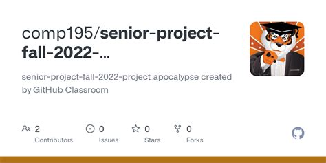 Github Comp195senior Project Fall 2022 Projectapocalypse Senior