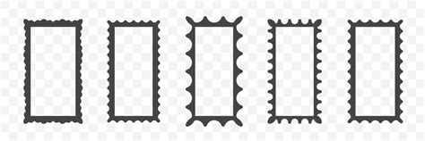 Waves Zigzag Frames Empty Text Box Scalloped Rectangle Mirror Borders Or Windows 50515054