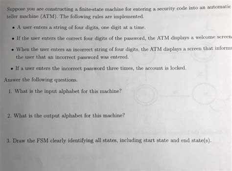 solved suppose you are constructing a finite state machine