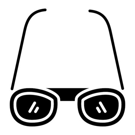 Premium Vector Sunglasses Glyph Solid Black Illustration