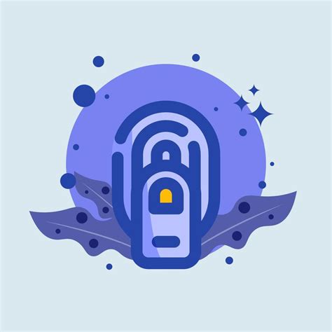 Fingerprint Flat Illustration Biometric Signs Vector Illustration