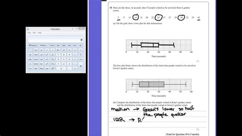 Pgsmaths Edexcel March 2013 2h Q18 Box Plots Youtube