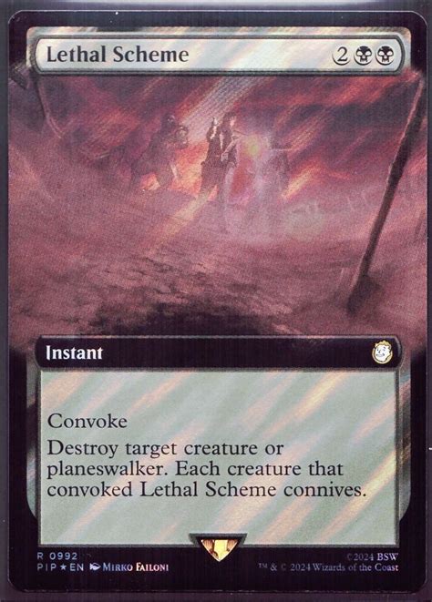 Lethal Scheme 992 Extended Surge Foil Mtg Fallout Ebay