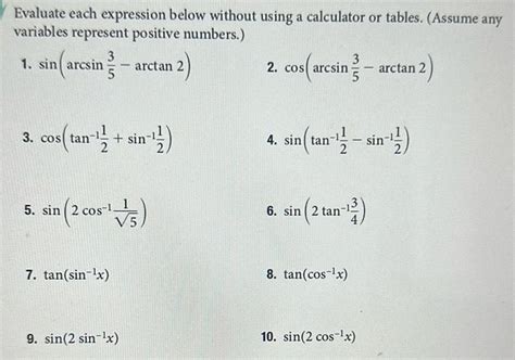 [answered] evaluate each expression below without using a calculator or