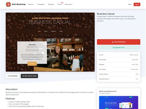 Startbootstrap Business Casual By Startbootstrap A Undefined Template