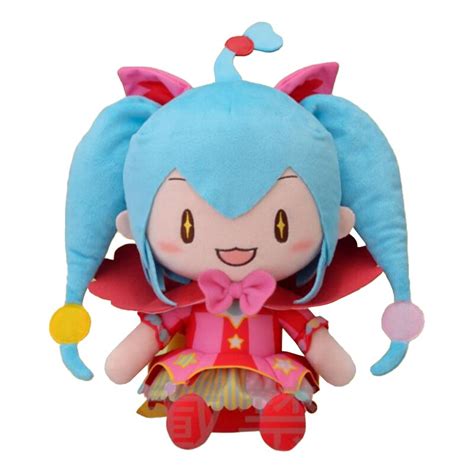 Cm Blue Red Hatsune Miku Fufu Sitting Doll Plush Miku Plush Shop Official Miku Plush Store