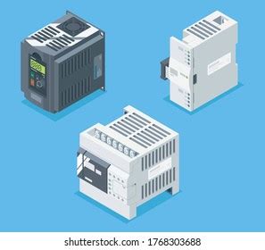 Plc Factory Logic Controller Automatic System Stock Vector Royalty Free Shutterstock