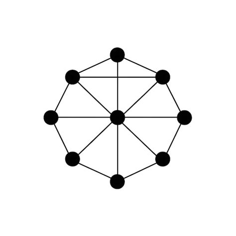 Abstract Geometric Network Structure With Nodes And Connections Premium Ai Generated Image