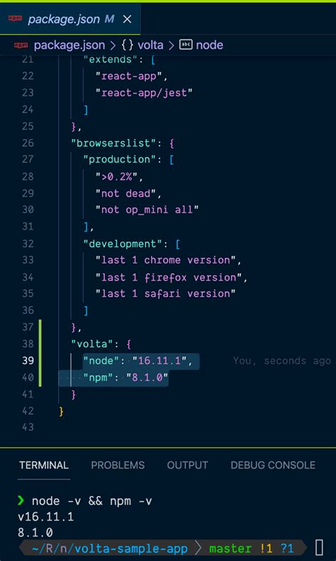 introducing volta it manages your node js versions so you don t have
