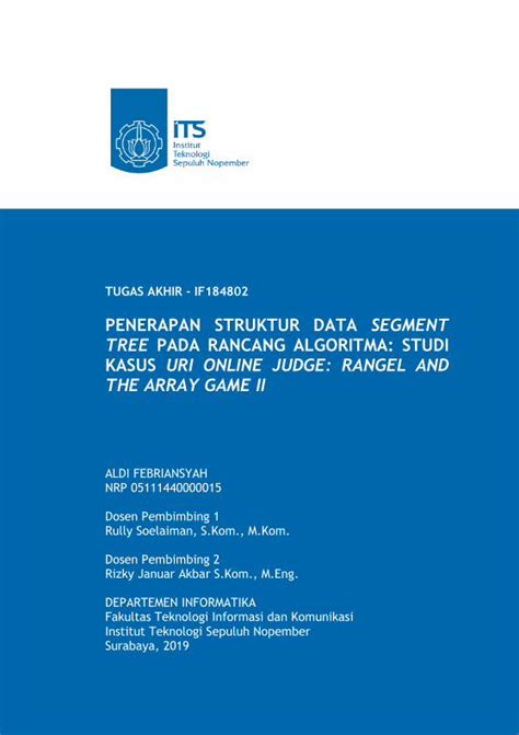 Pdf Penerapan Struktur Data Segment Tree Pada Rancang Dokumentips