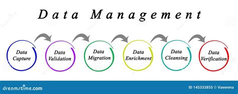 Process Of Data Management Stock Image Image Of Cleansing 145333855