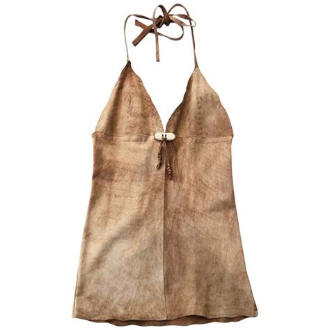 1980s Christian Dior Gold Houndstooth Cocktail Blouse Top For Sale At