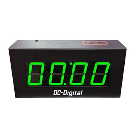 DC 25T UP GRN 2 3 Inch Green LED Digital Push Button Controlled