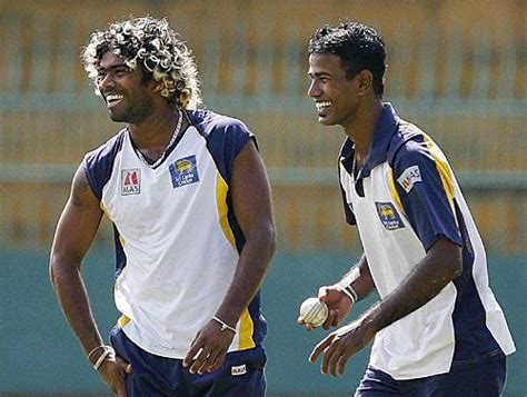A Light Hearted Moment For Lasith Malinga And Nuwan Kulasekara