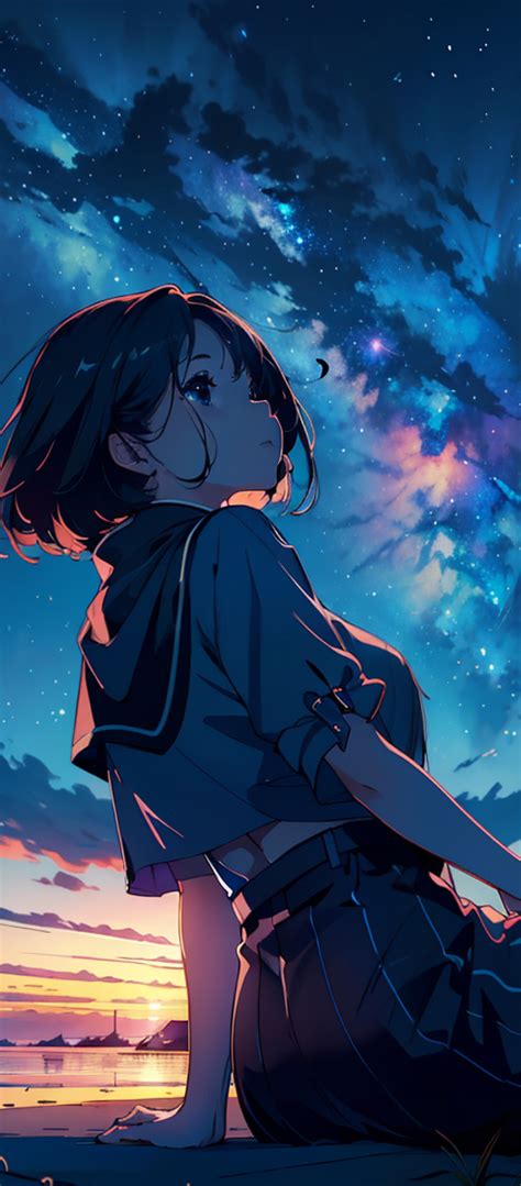1080x2460 Resolution Happiest Anime Girl Hd Ai Art 1080x2460 Resolution