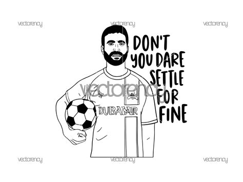 Roy Kent Ted Lasso Outline Line Art Svg Png Eps Dxf Vectorency