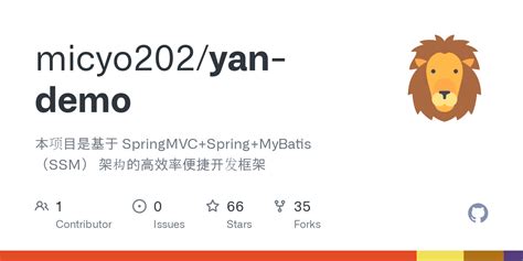 Github Micyo Yan Demo Springmvc Spring Mybatis Ssm