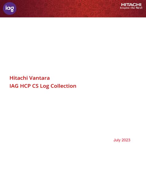 Iag Hcp Cs Log Collection Pdf
