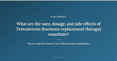 What Are The Uses Dosage And Side Effects Of Testosterone Hormone