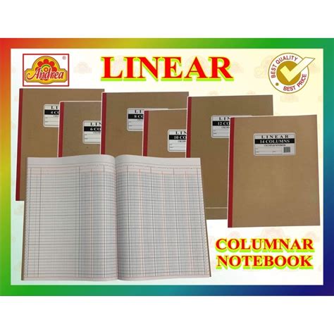 Linear Columnar Notebook Sizes468101214 Shopee Philippines Linear Columnar Notebook Sizes468101214 Shopee Philippines