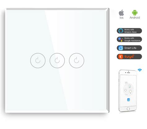 Smart Switch Wifi Touch Sensor 3 Switches I Gang BAS Kuwait Bab Al Saif Est