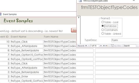 Order Of Events In An Option Group Access World Forums