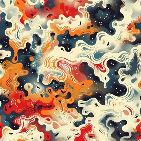 Abstract Swirling Galaxy With Dotted Texture Premium Ai Generated Image