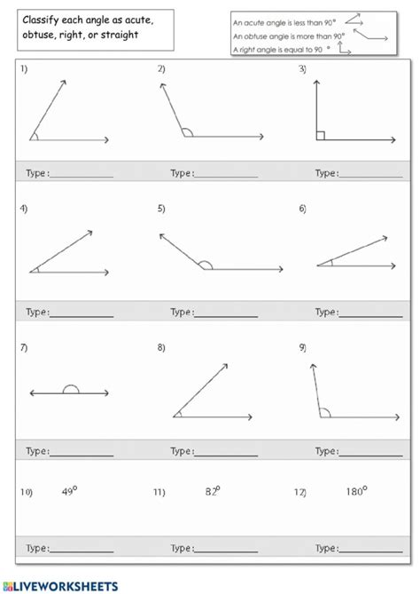 Practice 6 1 Classify Angles Worksheet Answers